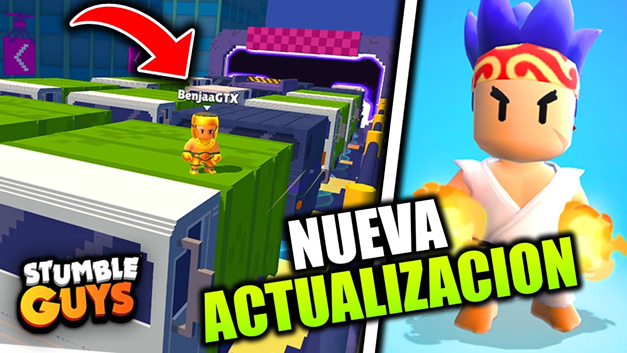 ASI ES EL NUEVO MAPA DE STUMBLE GUYS! 🤩 Y LAS 15 SKINS NUEVAS DE LA ...