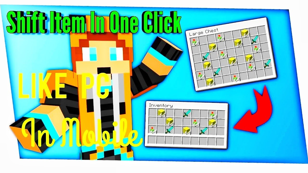 How to shift all items like PC in Mobile 📱#minecraft #tipsandtricks ...