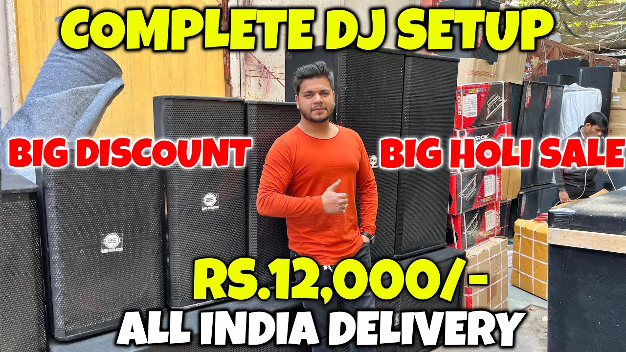 Cheapest Dj Setup 4 Top 4000 Watt 2 Bass 4800 Watt 4,000 Watt Amp ...