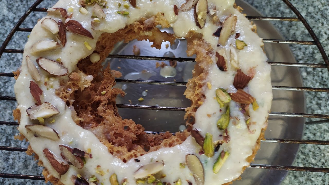 Ghevar recipe /मलाई घेवर/teej स्पेशल/rajasthani malai ghevar/malai ...