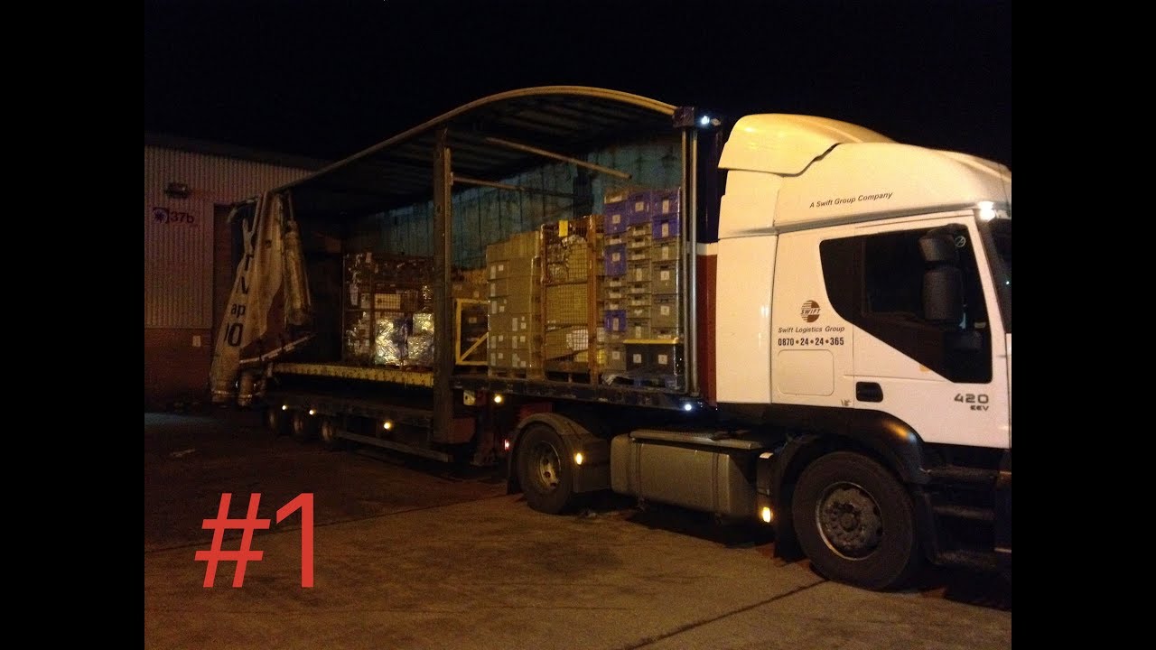 Double decker night trunking part 1 (Truck #25) - YouTube