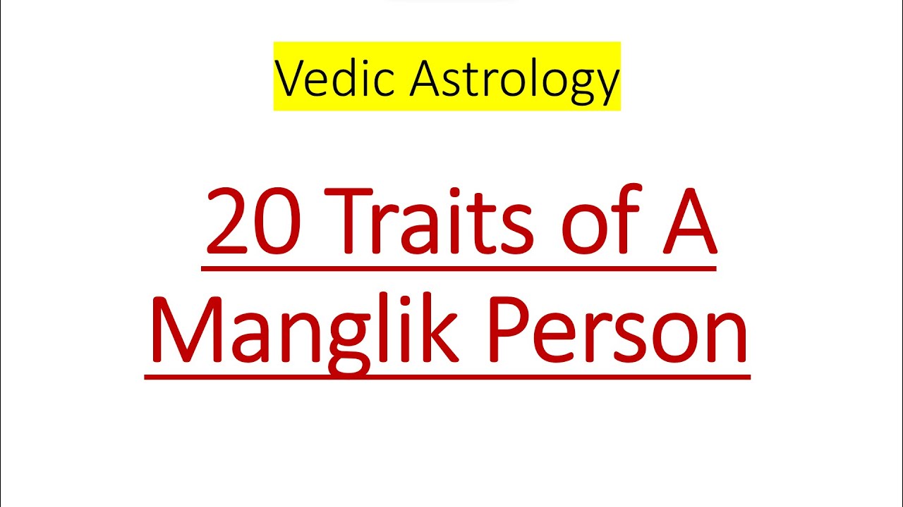 20 Signs of a Manglik Person | How to identify a Manglik person without ...