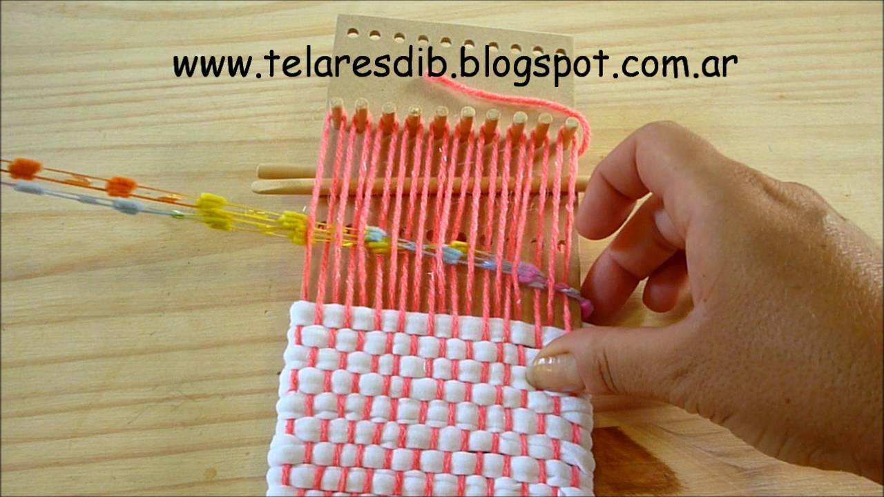 como tejer con el telar bolsito d.i.b - YouTube