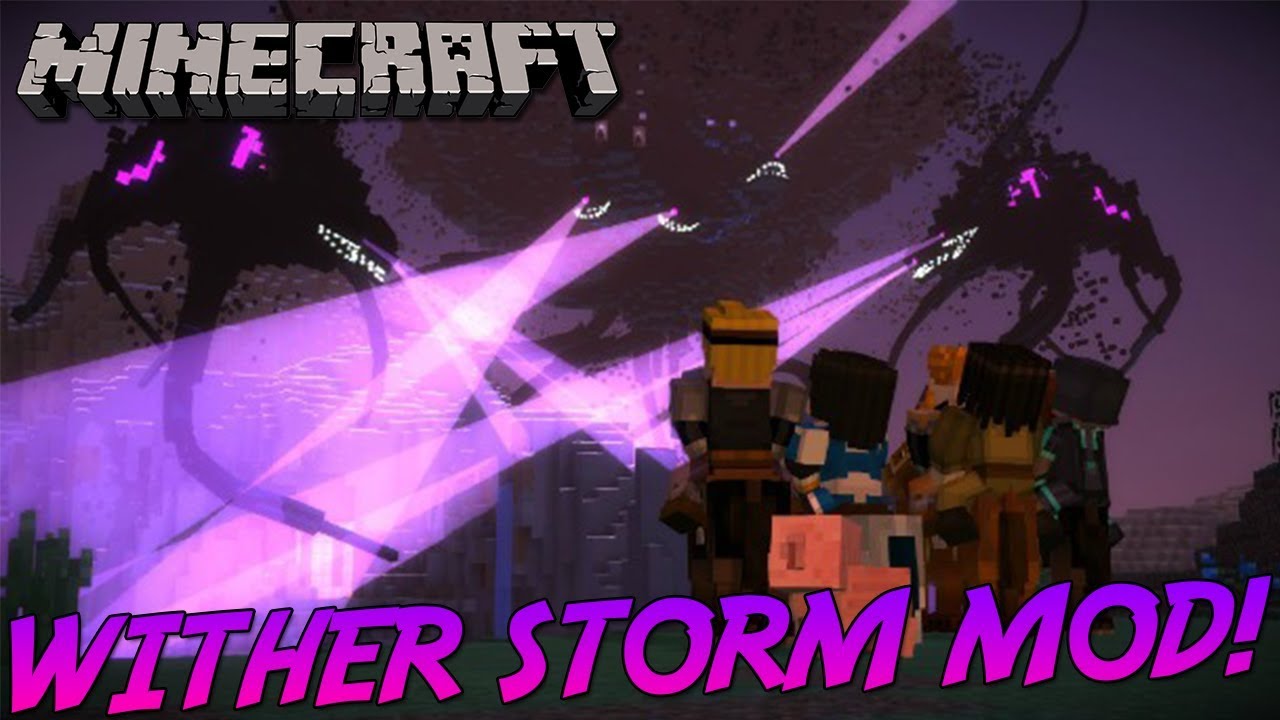 Minecraft Java Edition - Engender Mod Wither Storm battle! - YouTube