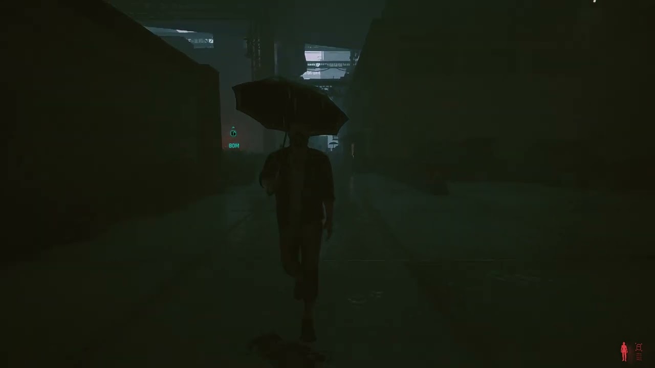 Cyberpunk 2077 Tour - El Pinche Pollo Bar (Rain) - YouTube