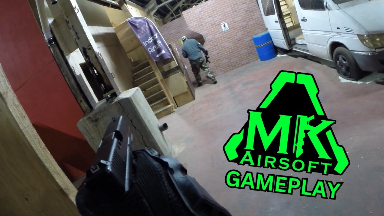 MK Airsoft Medina - Indoor Gameplay - YouTube