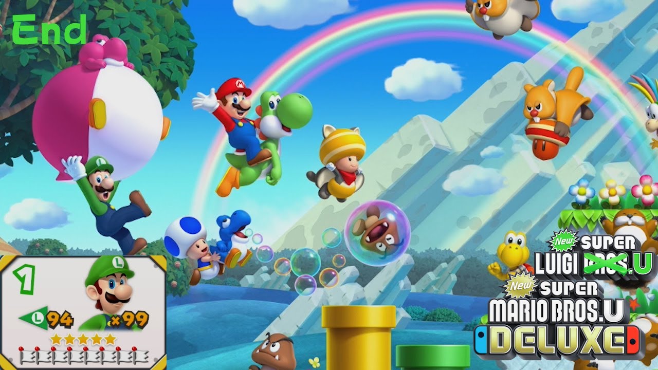 New Super Luigi U(Deluxe) part 2(Sliding to the Castle) - YouTube