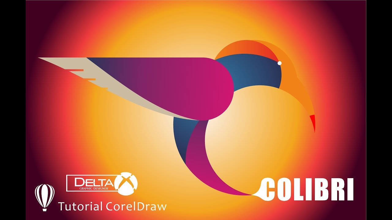 Tutorial CorelDRAW 2019 - Logo Colibrí - YouTube