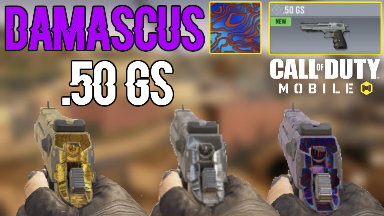 UNLOCKING GOLD,PLATINUM & DAMASCUS CAMO FOR THE .50 GS pistol in CALL ...