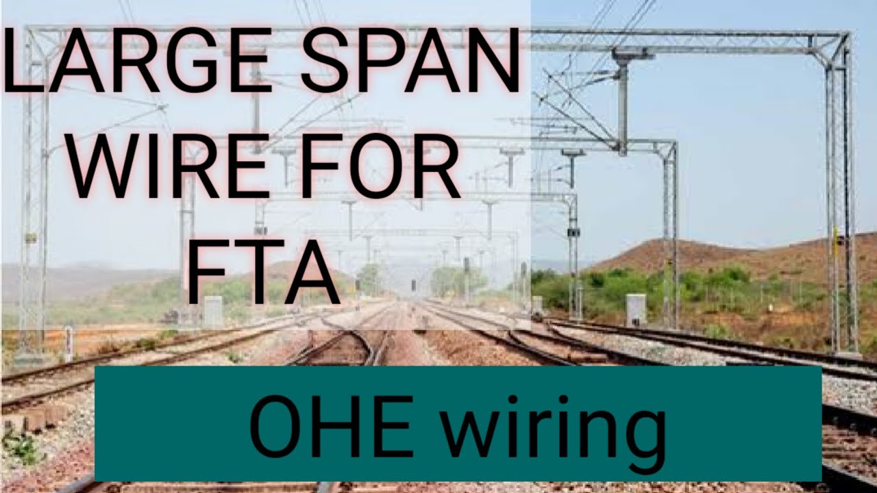OHE wiring//LS WIRE//large span wire for FTA - YouTube