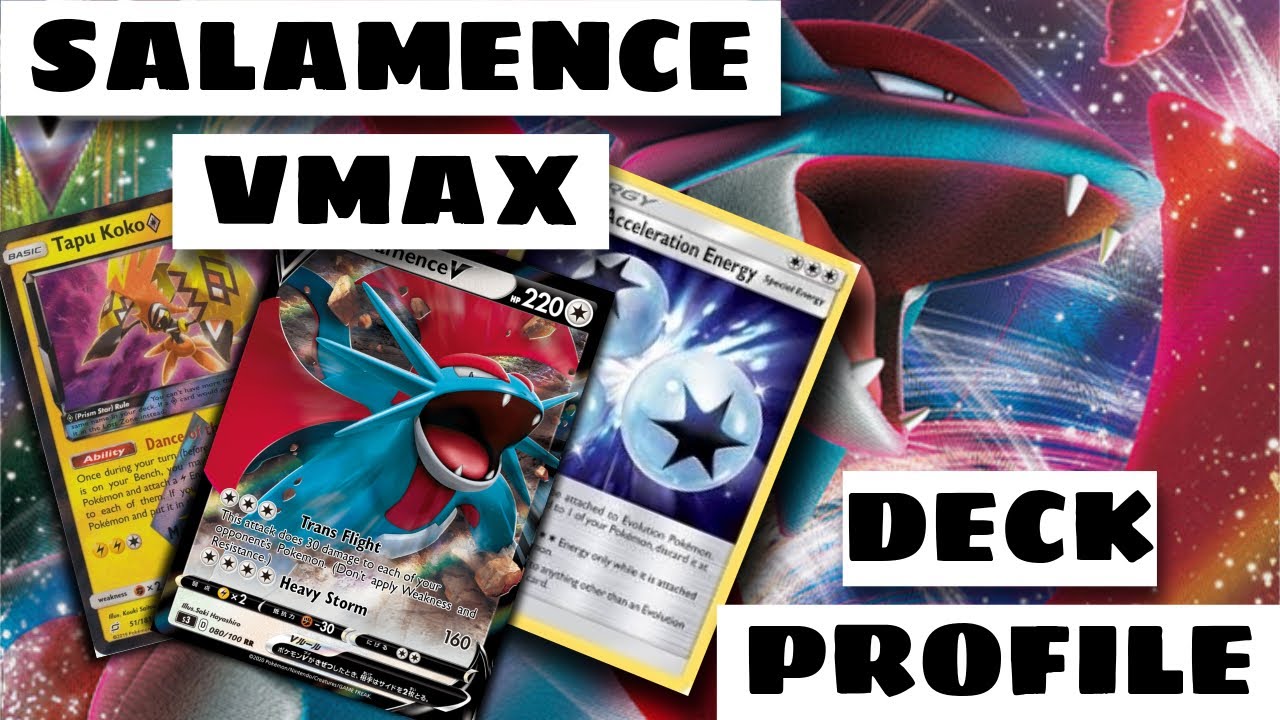 The Most Overhyped VMAX? Salamence VMAX Deck Profile / Analysis (PTCGO ...