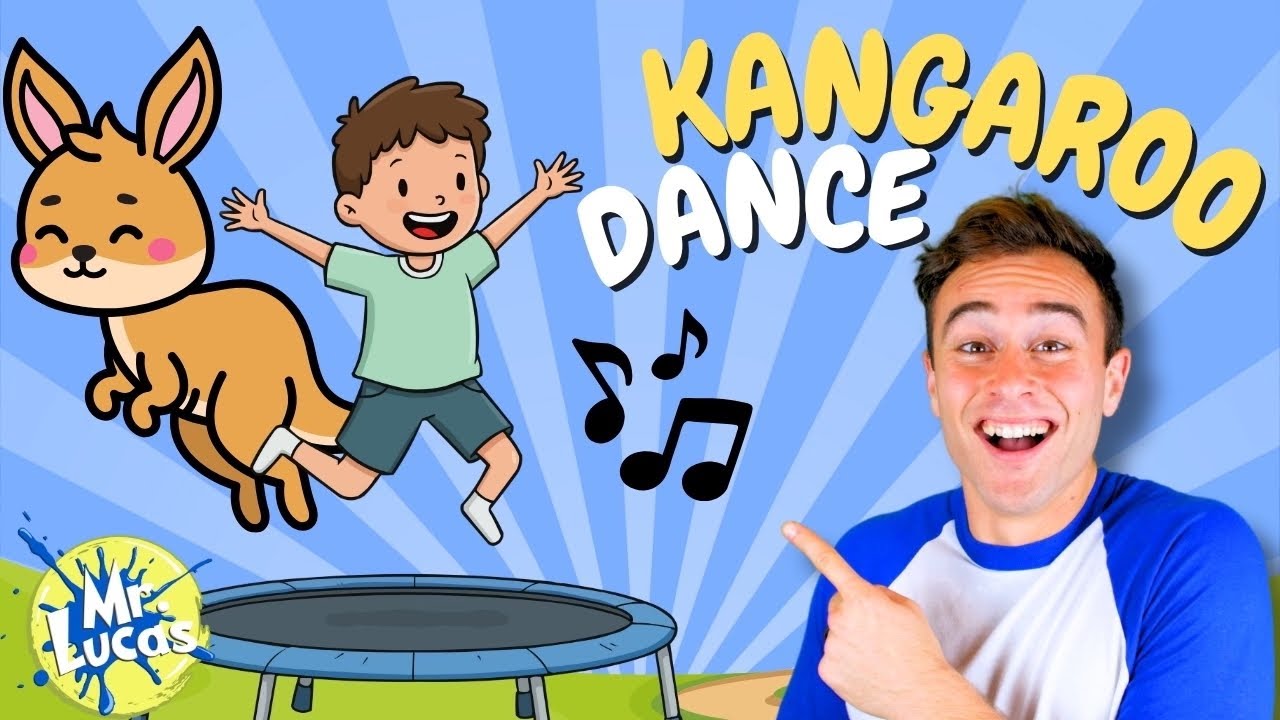 Movement Song For Preschoolers! Hop Like A Kangaroo! Brain Break! - YouTube