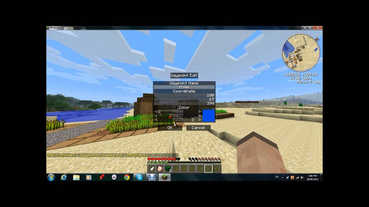 Minecraft: Rei's Minimap Mod Installation and Use Guide - YouTube