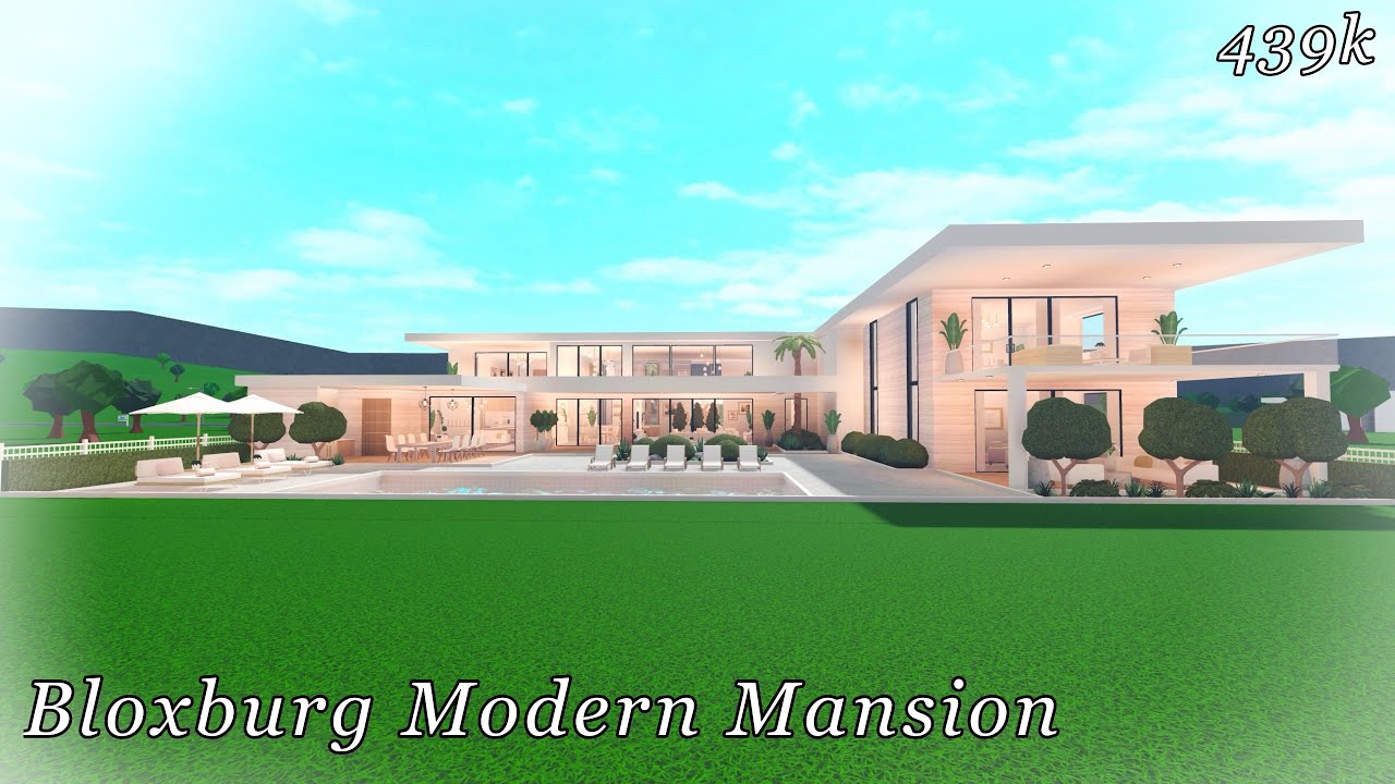 Bloxburg Modern Mansion | Roblox Bloxburg | Speed Build - YouTube