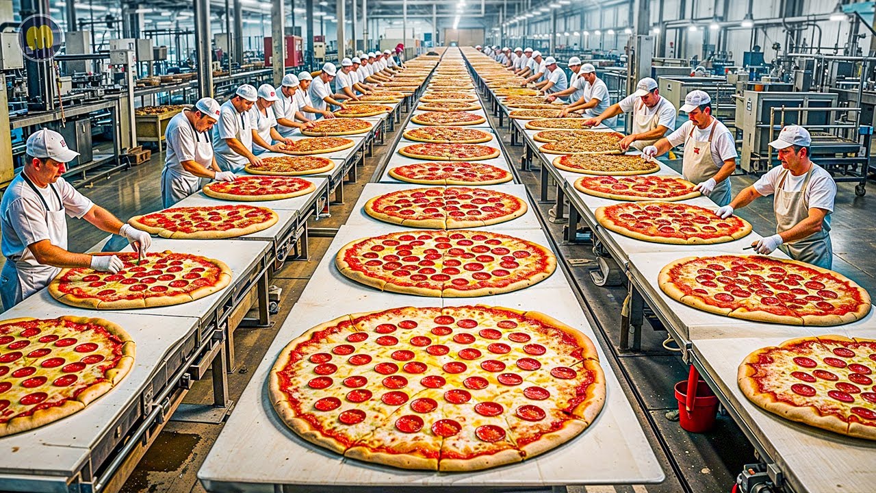 How Frozen Pizza is Made in Factory | Frozen Pizza Factory Process ...
