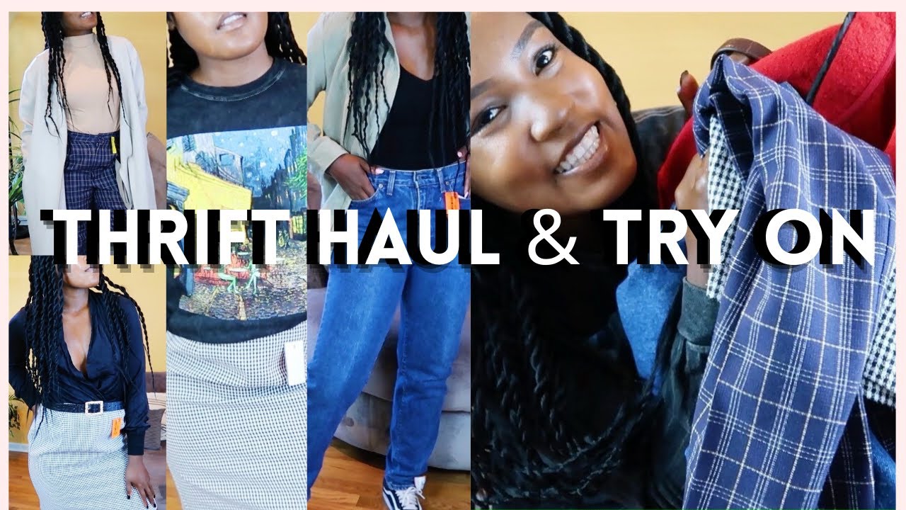 THRIFT STORE HAUL TRY ON| How To Style Thrifted Clothes For Fall ...