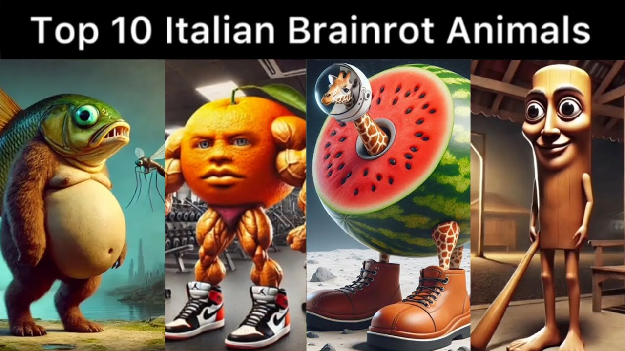 Top 10 Italian Brainrot Animals memes ⁉️🎥 New Italian Brainrot Animals ...