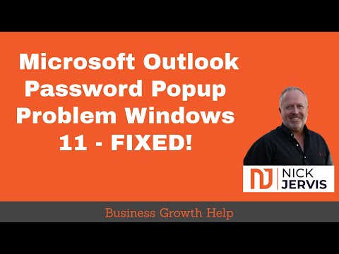 How To Fix Microsoft Outlook Password Popup Problem Windows 11 - YouTube