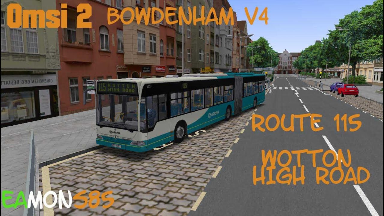 Omsi 2 Bowdenham V4 Route 115 Mercedes Benz Citaro - YouTube