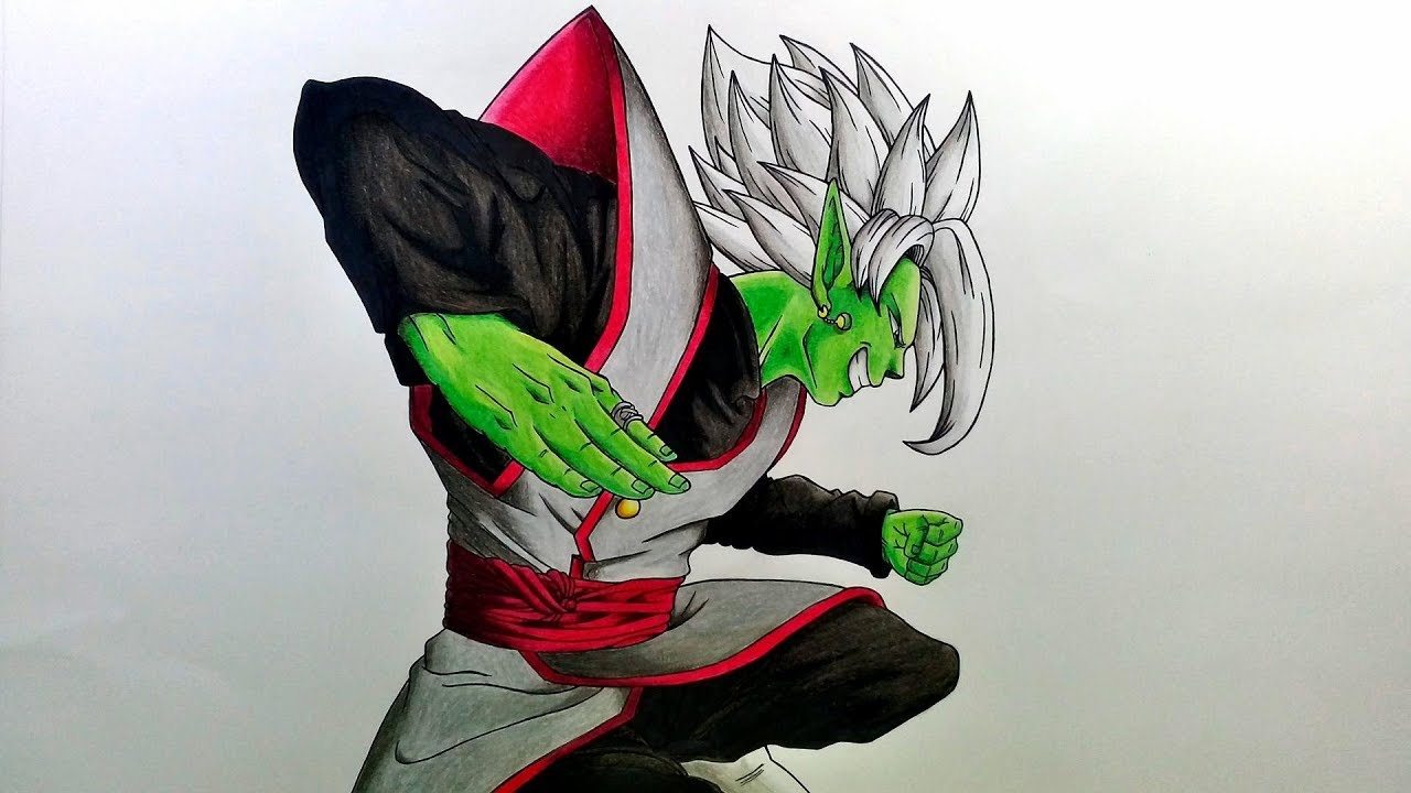 Como Dibujar a Zamasu Fusionado//How To Draw Merged Zamasu - Tutorial ...