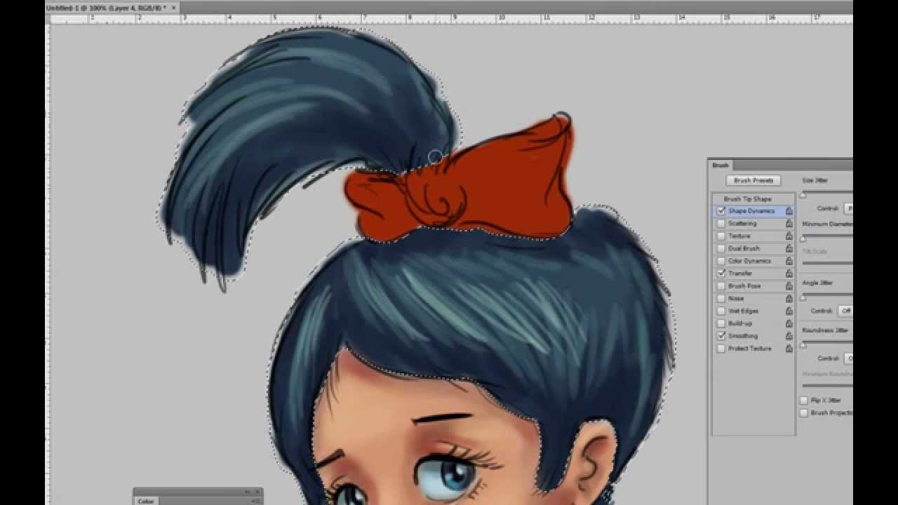 How to draw and paint beautiful female traits in photoshop - www ...