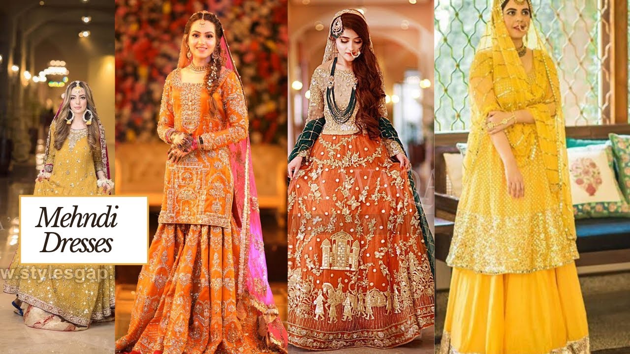 Pakistani Mehndi Dresses Designs|Mehndi Dresses||2020| - YouTube