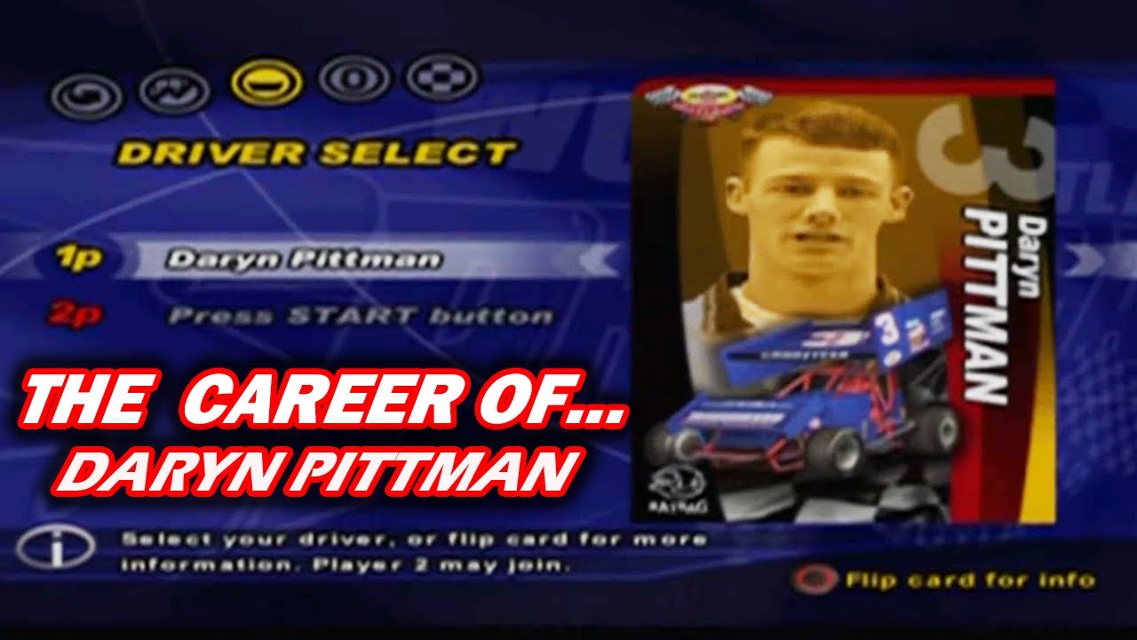 The Career of Daryn Pittman // 2002 World of Outlaws Video Game - YouTube