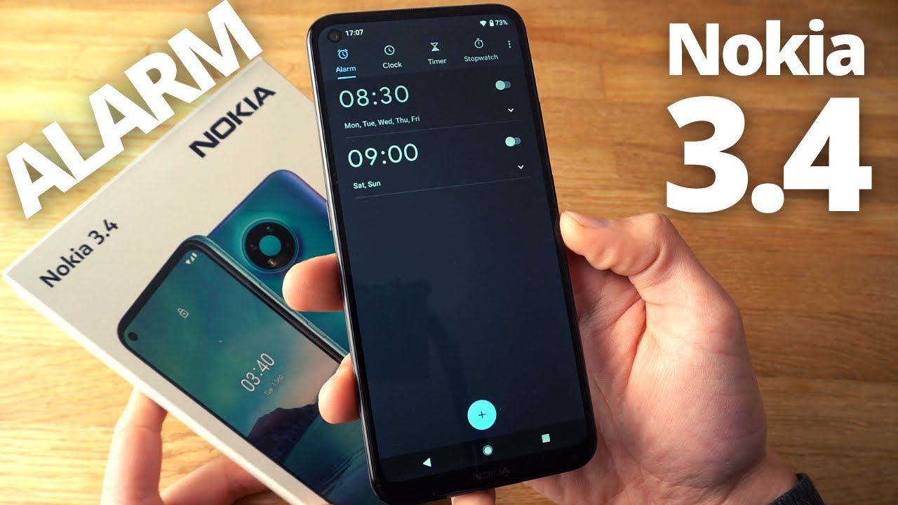 Nokia 3.4 : How to Set up Alarm / Timer /Stopwatch on your Phone ...