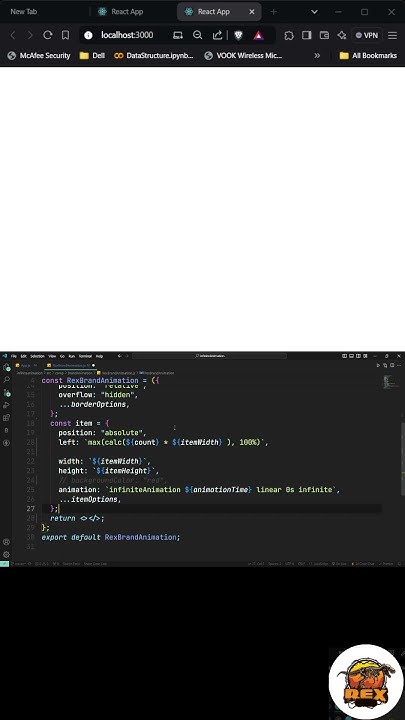 Infinite Loop Animation Dynamic Component using only Html Css and React - YouTube