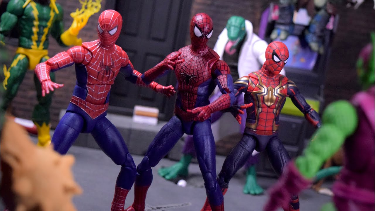 Marvel Legends Spider-Man: No Way Home 3-Pack Action Figures Review ...