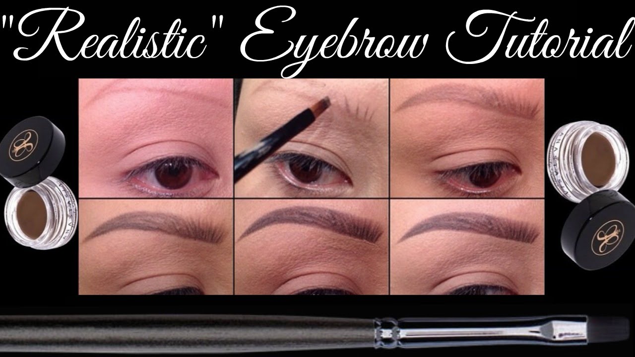 "Realistic" Eyebrow Tutorial || My First Video! - YouTube