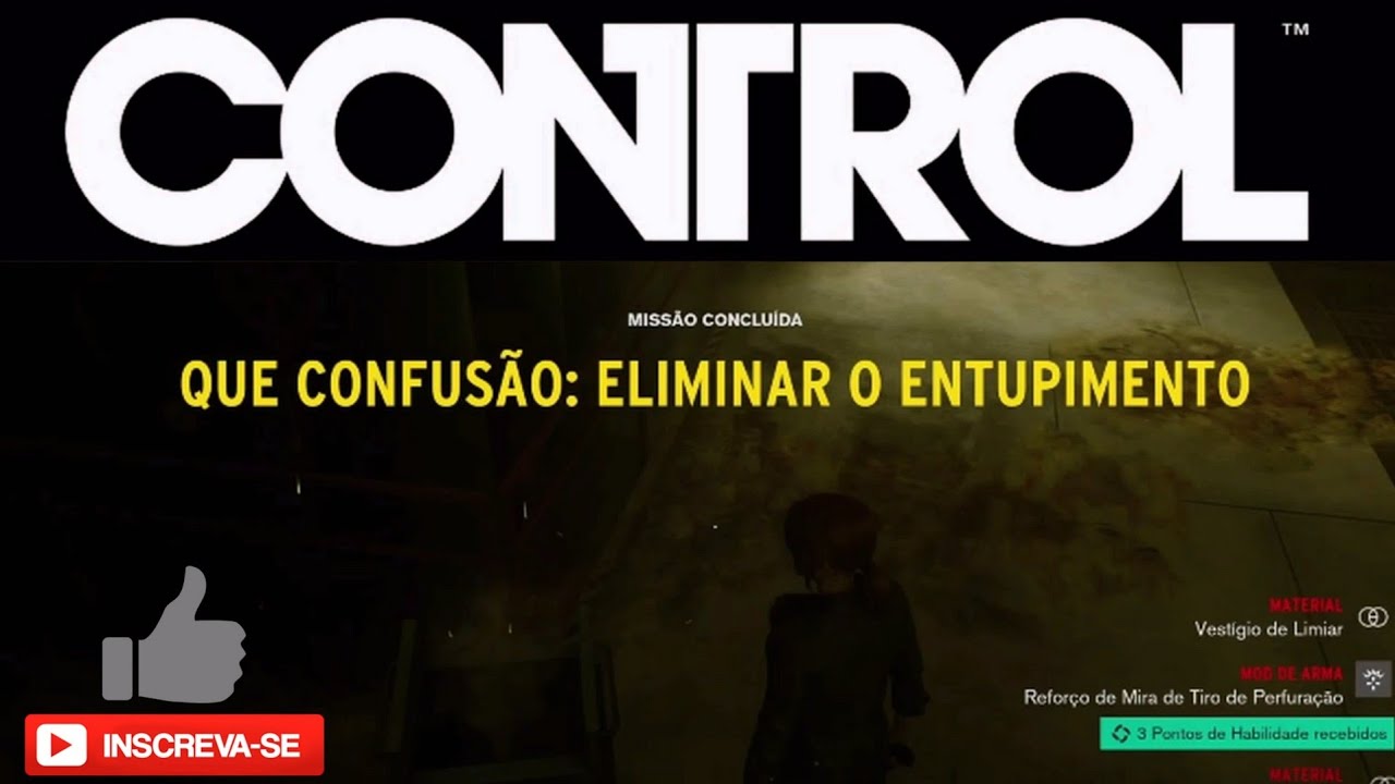 Control Gameplay Pt/Br PS4 Pro Que Confusão: Eliminar o Entupimento ...
