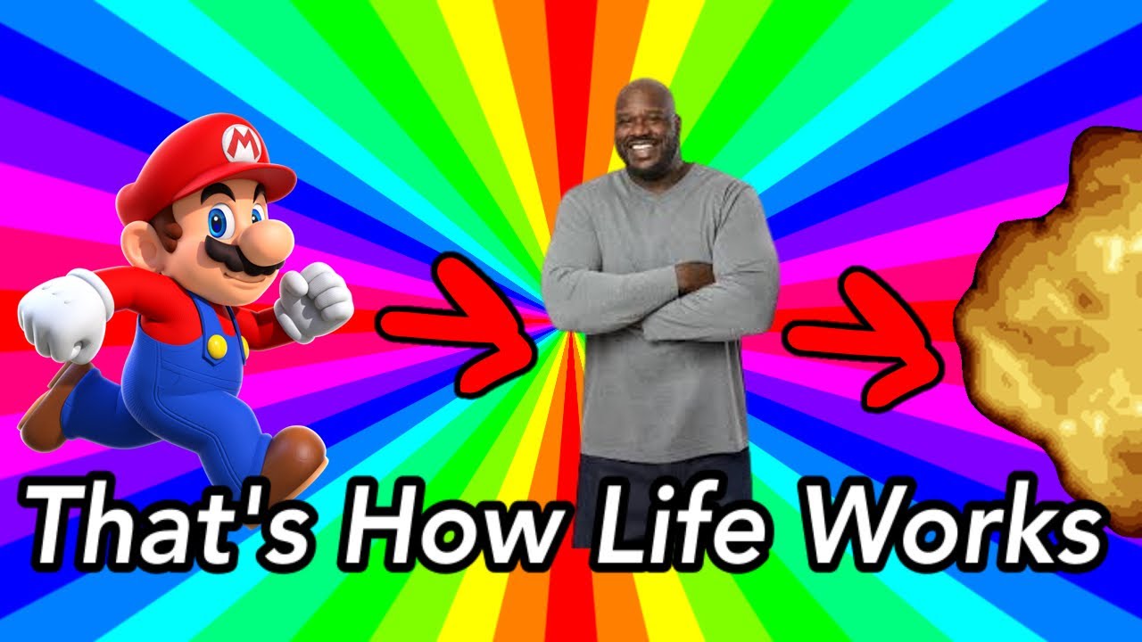 Mario Turns Into Shaq and the Entire World Explodes - YouTube