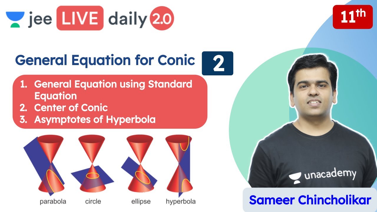 JEE: General Equation for Conic 2 | Class 11 | Unacademy JEE | IIT JEE ...