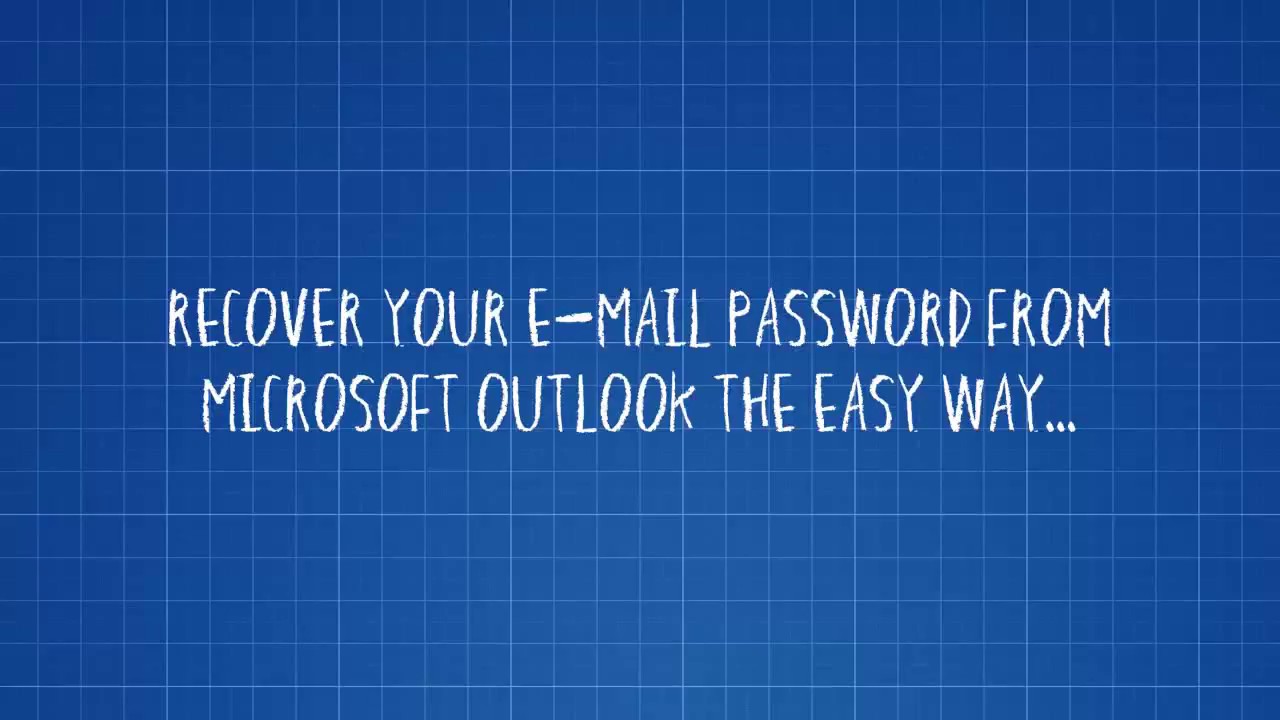 Recover Your E-Mail Password From Outlook The Easy Way - YouTube