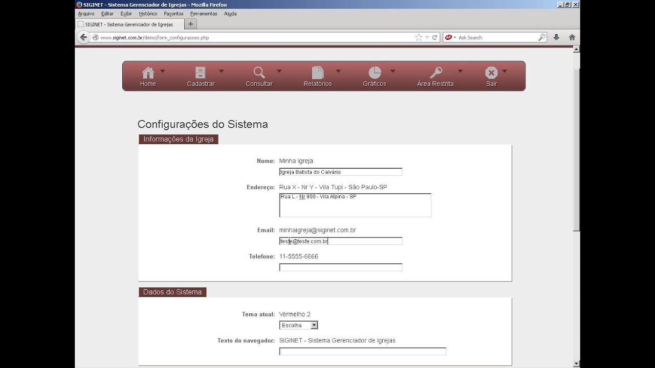 Configuração do Sistema Siginet - YouTube