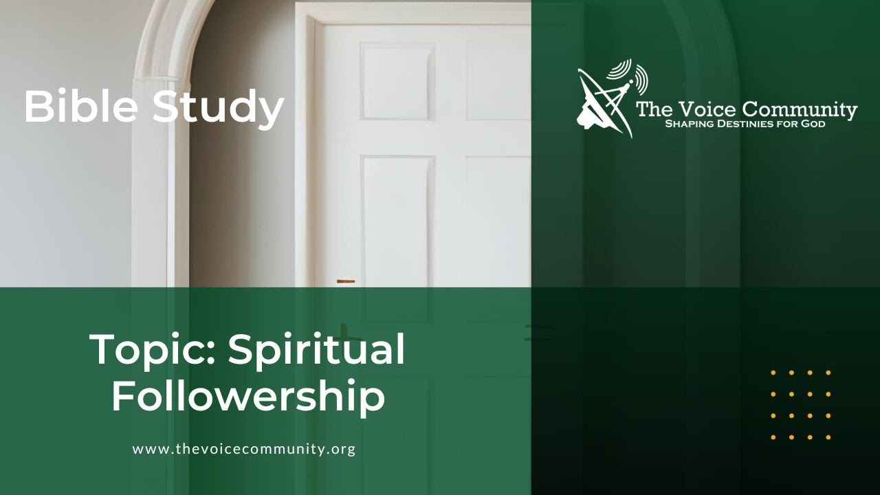 Spiritual Followership | Part 1 | Bible Study | 15 Nov 2023 - YouTube