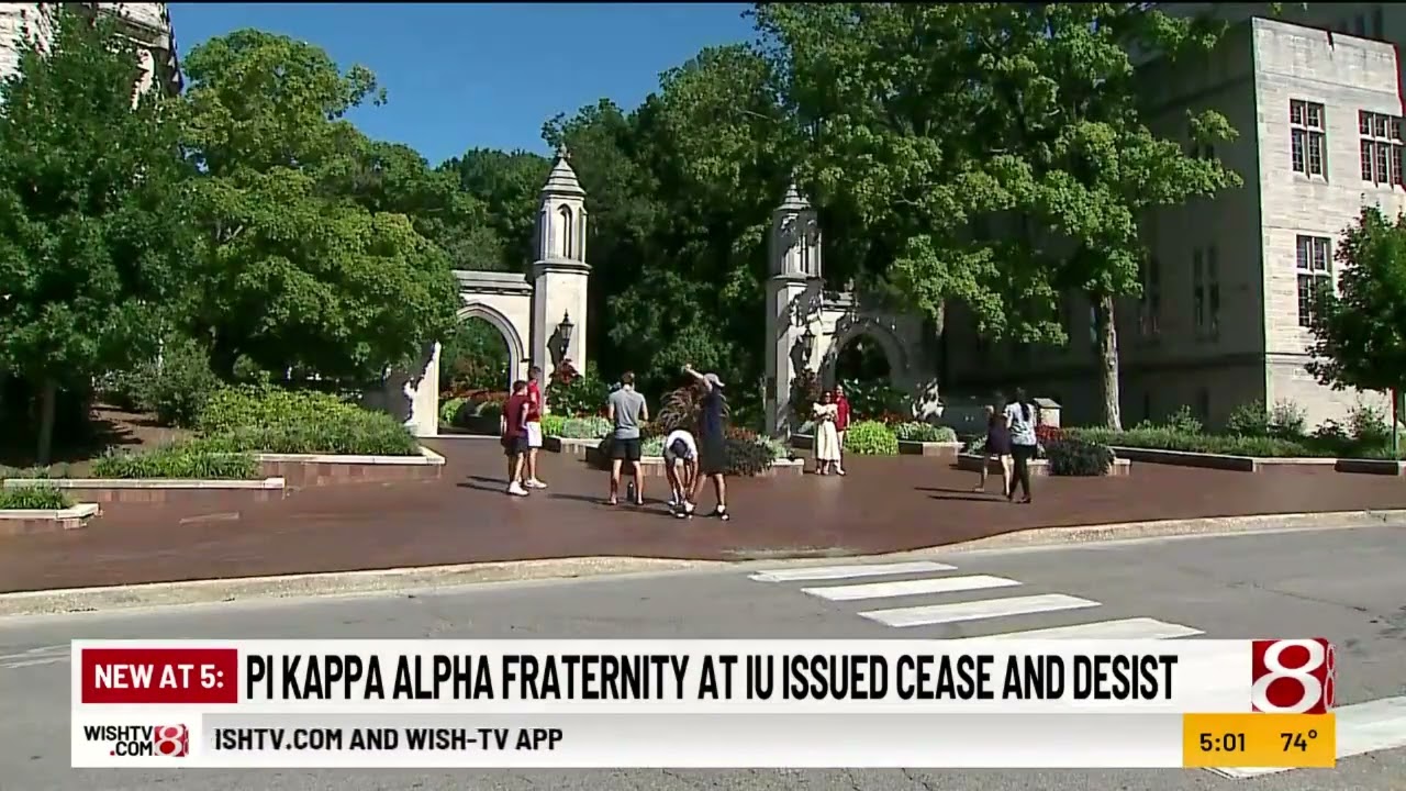 Pi Kappa Alpha fraternity at Indiana University issued cease and desist ...