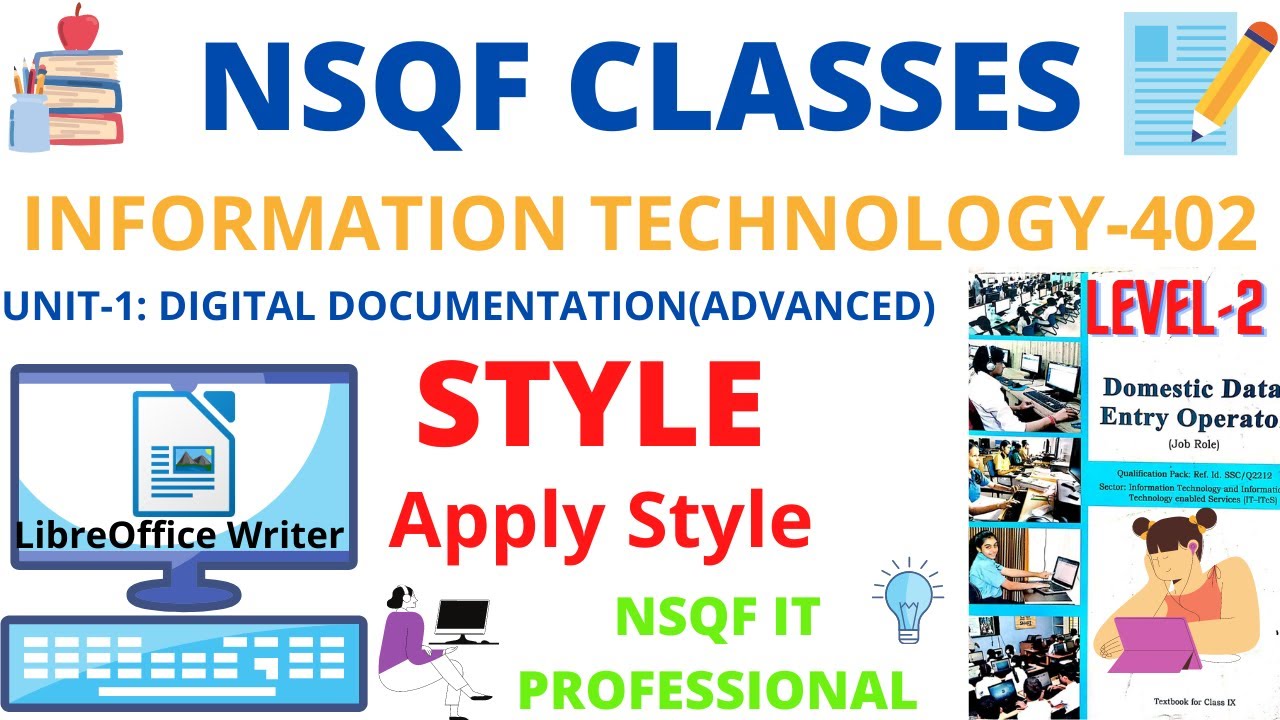 Digital Documentation Class 10|| Style || Types of Style in Writer ...