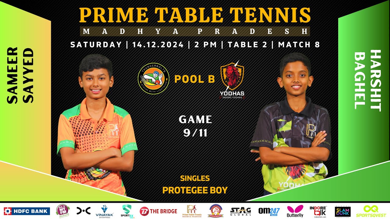 Sameer Sayyed_VS_Harshit Baghel_Protegee Boy Singles_Match 8_Game 9_PTT_MP_Season1 - YouTube