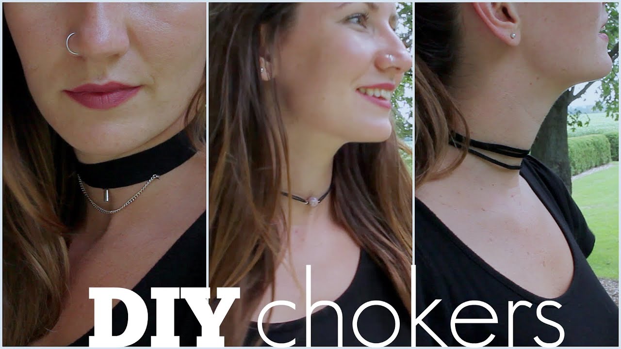 DIY Choker 3 Ways - YouTube