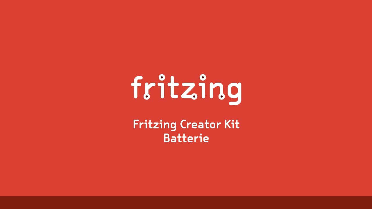 Fritzing Creator Kit Tutorial Deutsch -- Folge 20 Batterie - YouTube