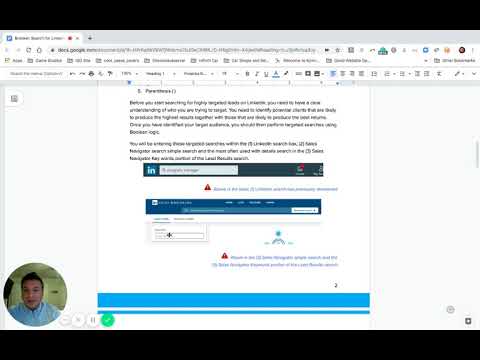 How to create a Boolean Search for LinkedIn Sales Navigator - YouTube