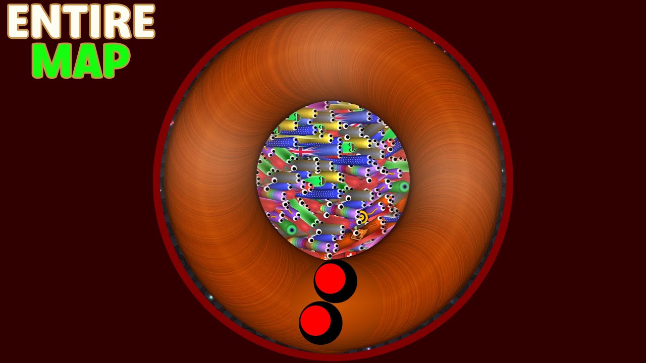 SLITHER.IO - I CIRCLED THE WHOLE SLITHER.IO LOBBY! | Map - YouTube