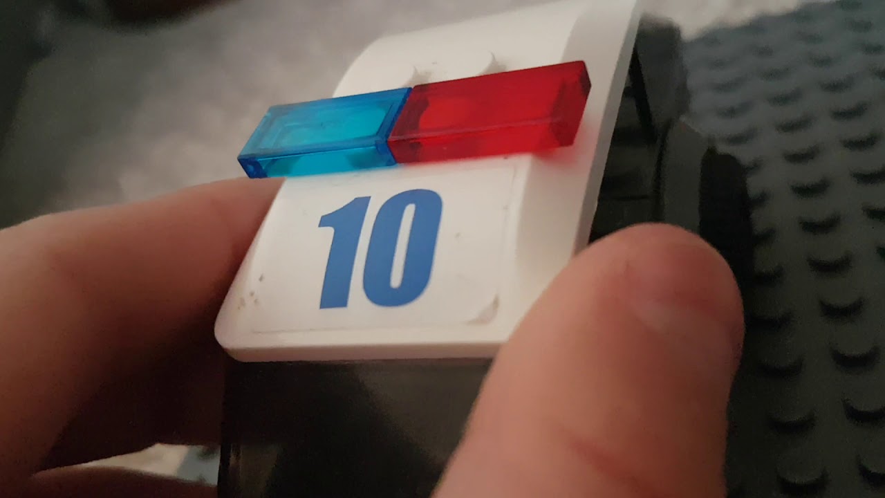 Lego police security car MOC - YouTube