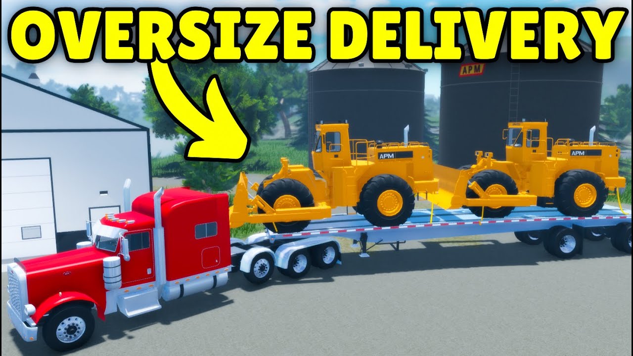 Delivering TWO MASSIVE Oversize Trucks in APM | Roblox American Plains ...