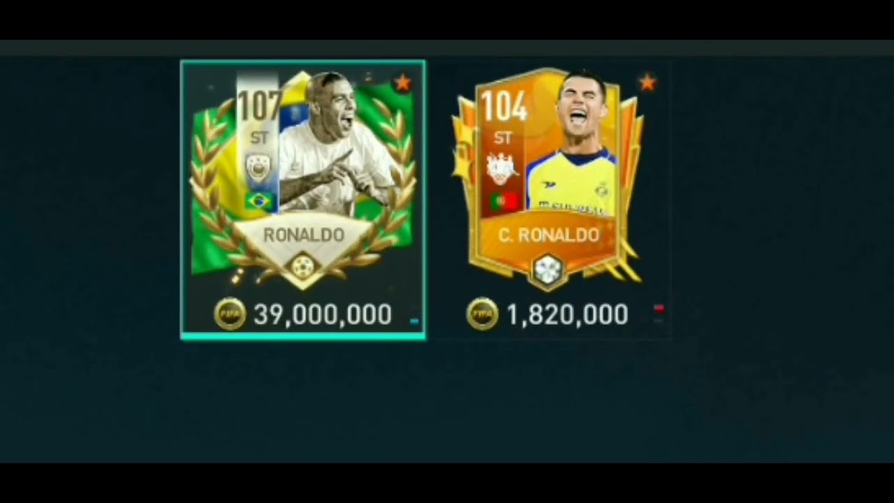 RONALDO VS R9 FIFA CARD.🇧🇷 VS 🇵🇹💥💥💥 - YouTube