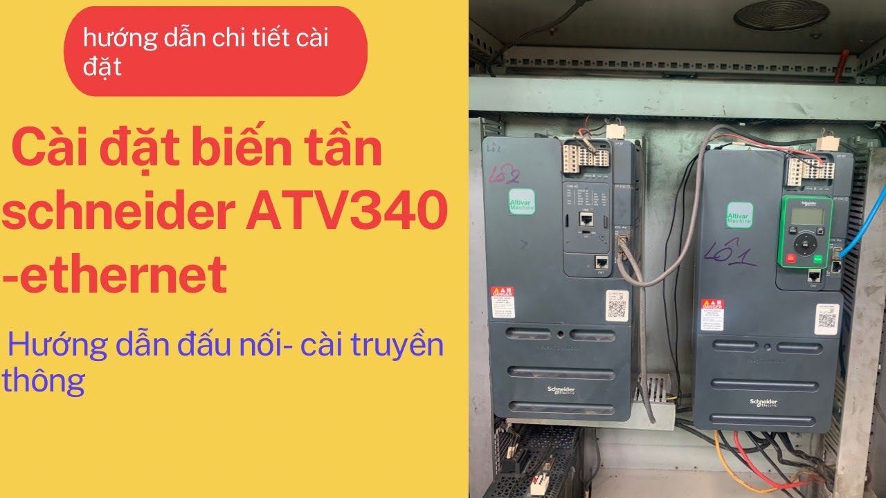 Hướng dẫn cài đặt biến tần schneider ATV340 #schneider #bientan - YouTube