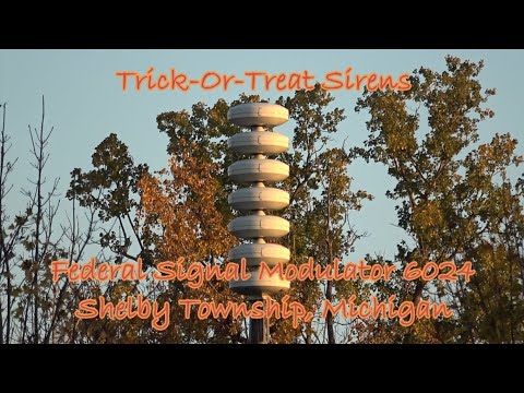 Shelby Township, MI Halloween Siren (Federal Signal Modulator 6024 ...