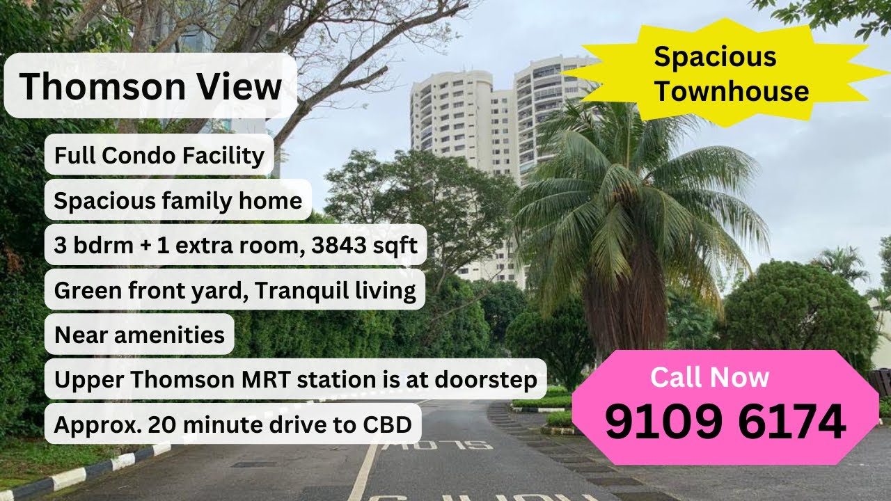 Thomson View Townhouse for RENT (Tranquil Greenery Living) - YouTube